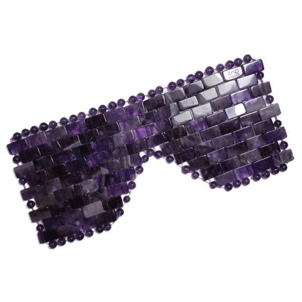 Handcrafted Amethyst Eye Mask: Luxurious, Natural Relaxation – ZAQ