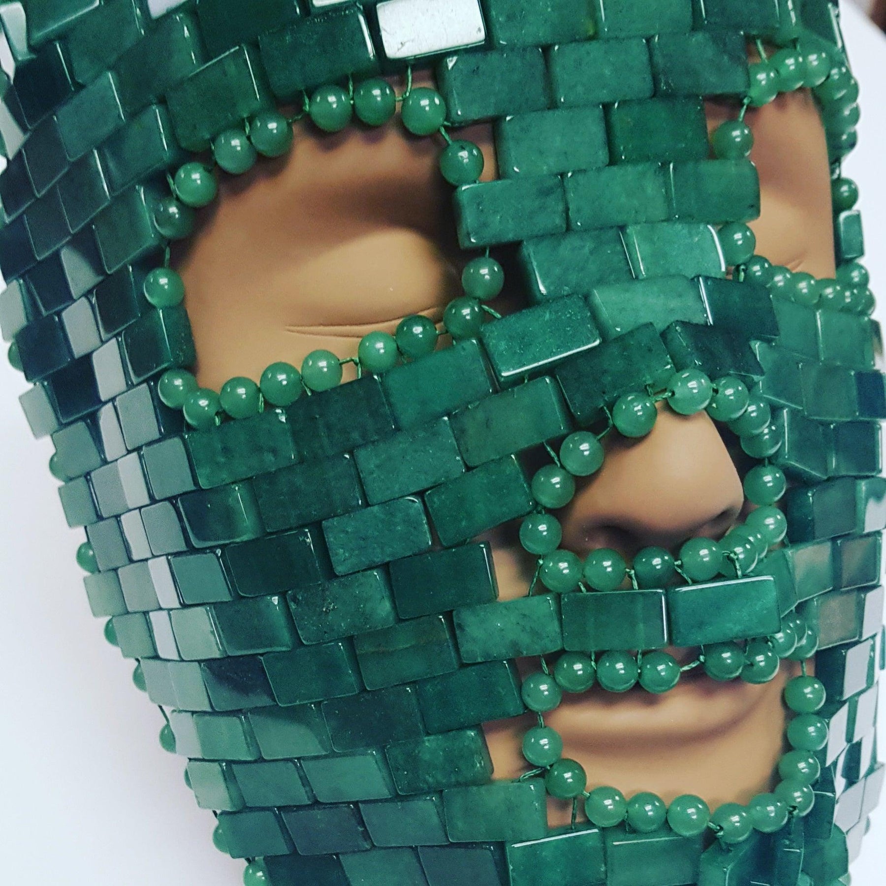 ZAQ Jade FACE MASK - Handmade